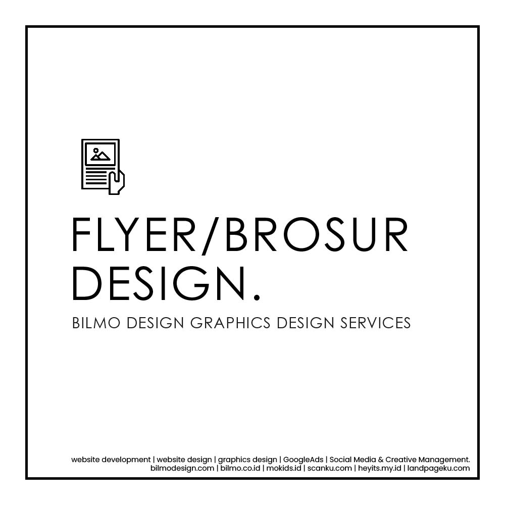 DESAIN BROSUR - BILMO DESIGN